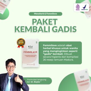 Jual PAKET KEMBALI GADIS - Menoherb & Femmilove by Dr Boyke - Original ...