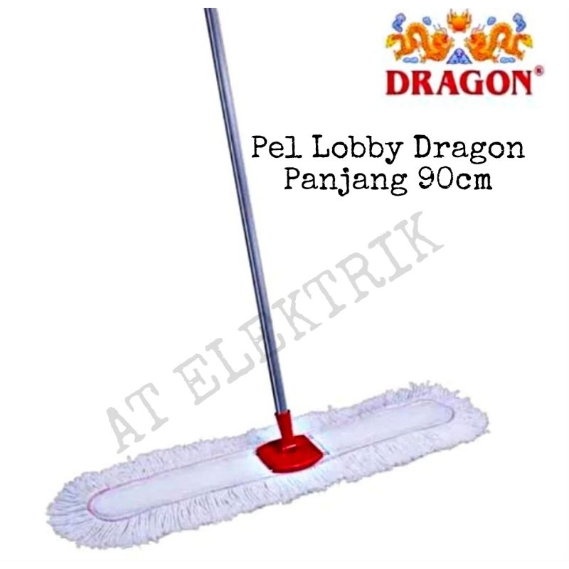 Jual 1 Set Pel Lobby Dragon 90cm Bahan Katun / Lap pel Sapu Lobby Mall ...