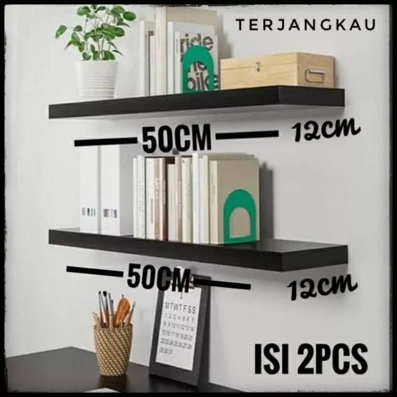Jual Ambalan Dinding 2pcs Ukuran P.50cm x L.12cm x T.2cm | Shopee Indonesia