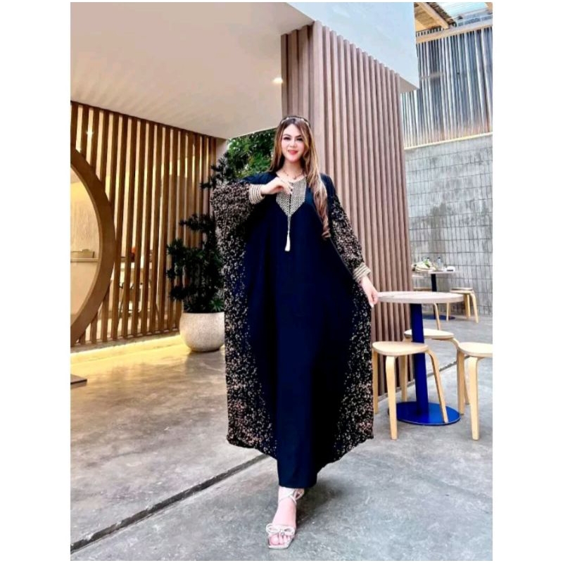 Jual DRESS KAFTAN JUMBO PERCAK RENDA SULTAN MEWAH ORIGINAL | Shopee ...