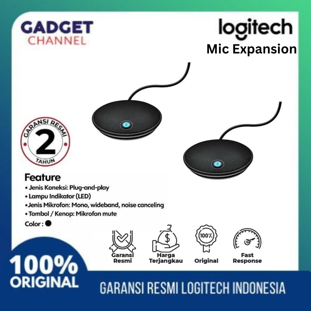 Jual Microphone Expansion For Logitech Group Conference - Garansi 2 ...