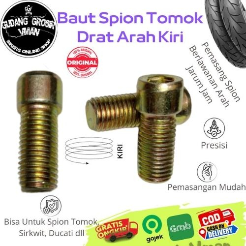 Jual Baut Spion Tomok V2 Tomok V5 Spion CIrkuit Rizoma Ducati Drat Kiri ...