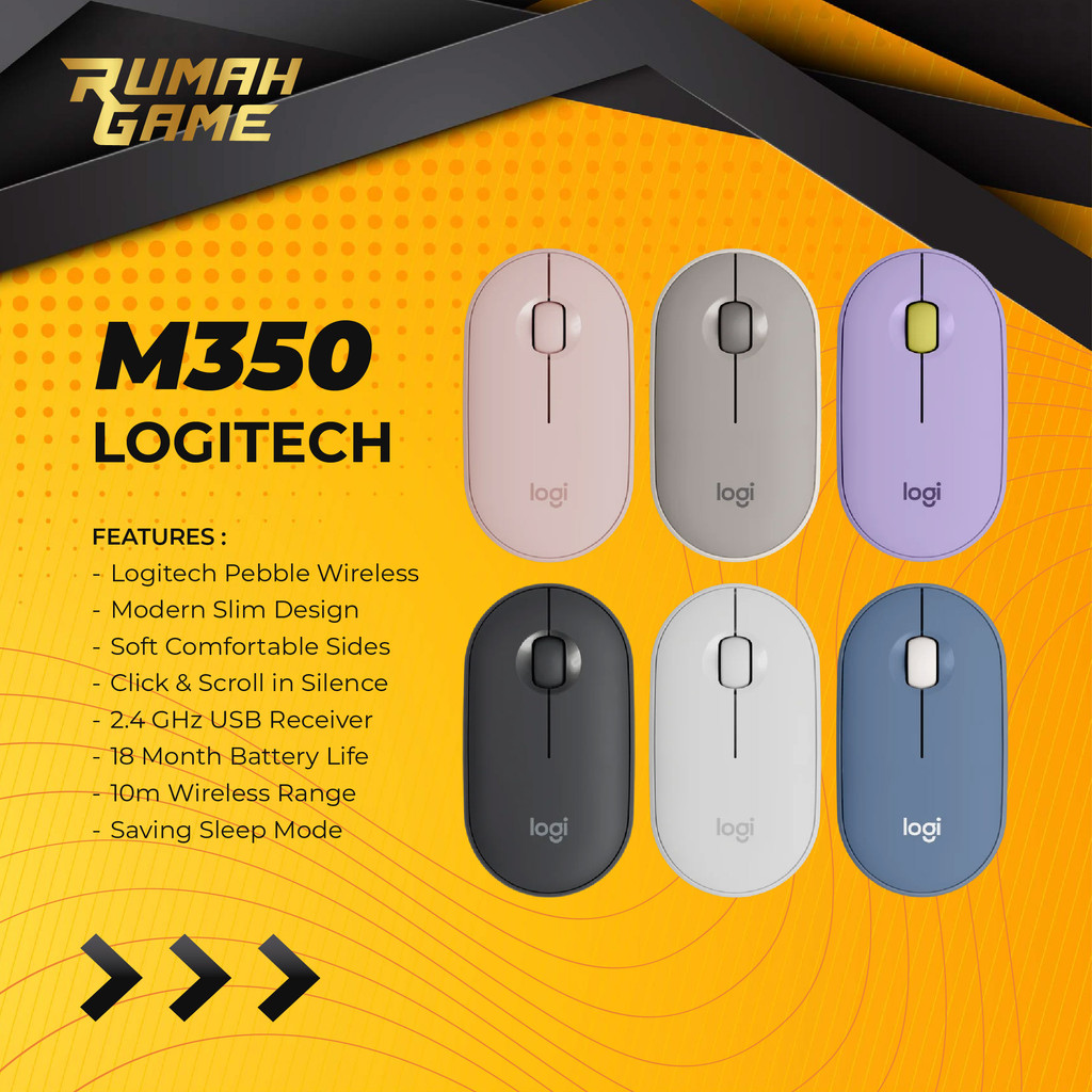 Jual Mouse Logitech M350 Pebble - Mouse Wireless M350 Bluetooth Garansi Resmi | Shopee Indonesia