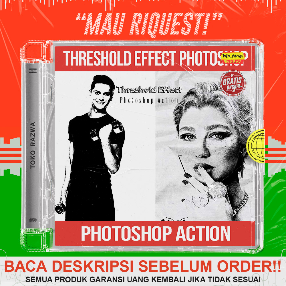 Jual Threshold Effect Photoshop Action - 200523 | Shopee Indonesia