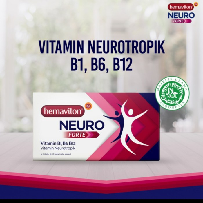 Jual Hemaviton Neuro Forte Kaplet Multivitamin Mengatasi Kesemutan ...