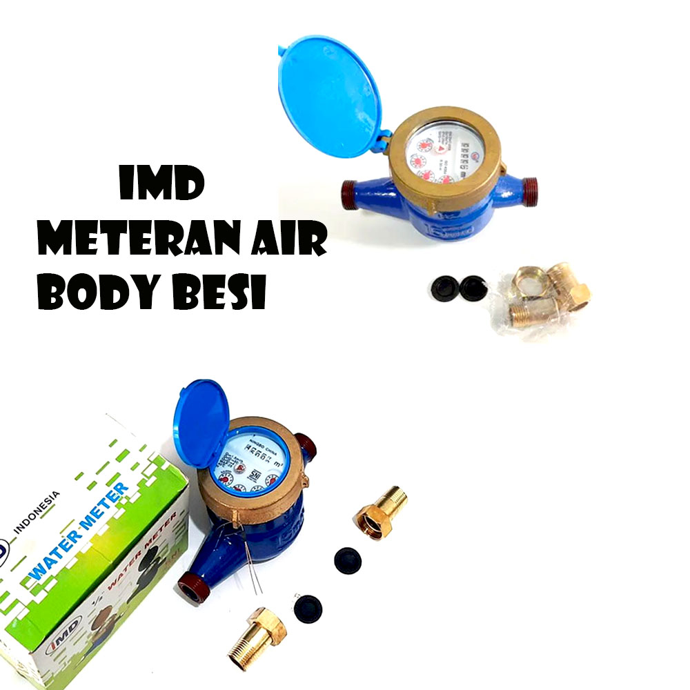 Jual Meteran Air Kuningan Sni Pdam 1/2'' IMD / Water Meter Body ...