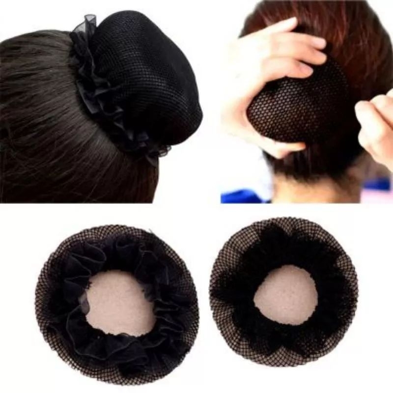 Jual jaring rambut cepol/hair net/hairnet/Jaring Pembungkus Sanggul ...