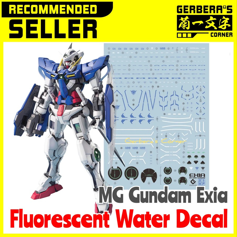 Jual Fluorescent Water Decal MG Gundam Exia Evolution Studio | Shopee ...