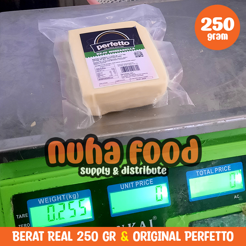 Jual Keju Mozarella Perfetto Original/Asli, Repack 250gr (Berat Real ...