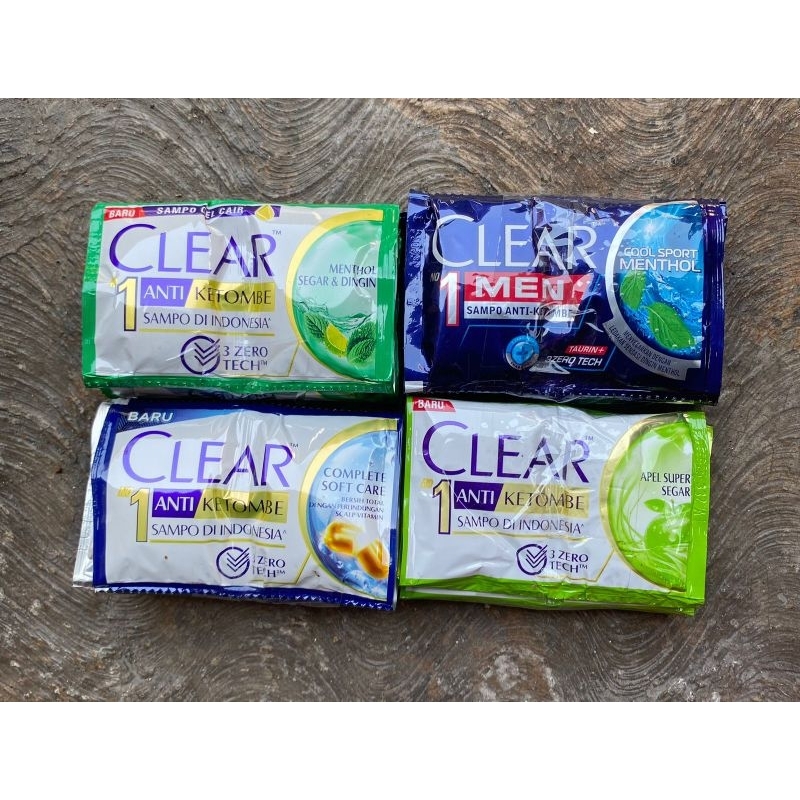 Jual clear shampo sachet isi 12pc | Shopee Indonesia