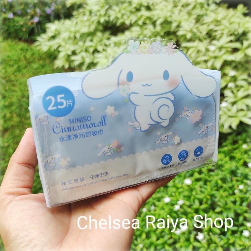 Jual Miniso x Sanrio Cinnamoroll Makeup Remover Wipes 25pcs Tisu Basah ...