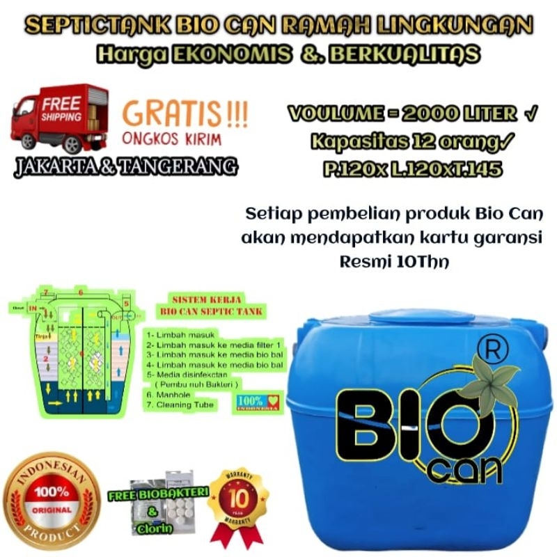 Jual Septictank biotehc,bio fill,bio tank,sepiteng bio 2000Liter ...