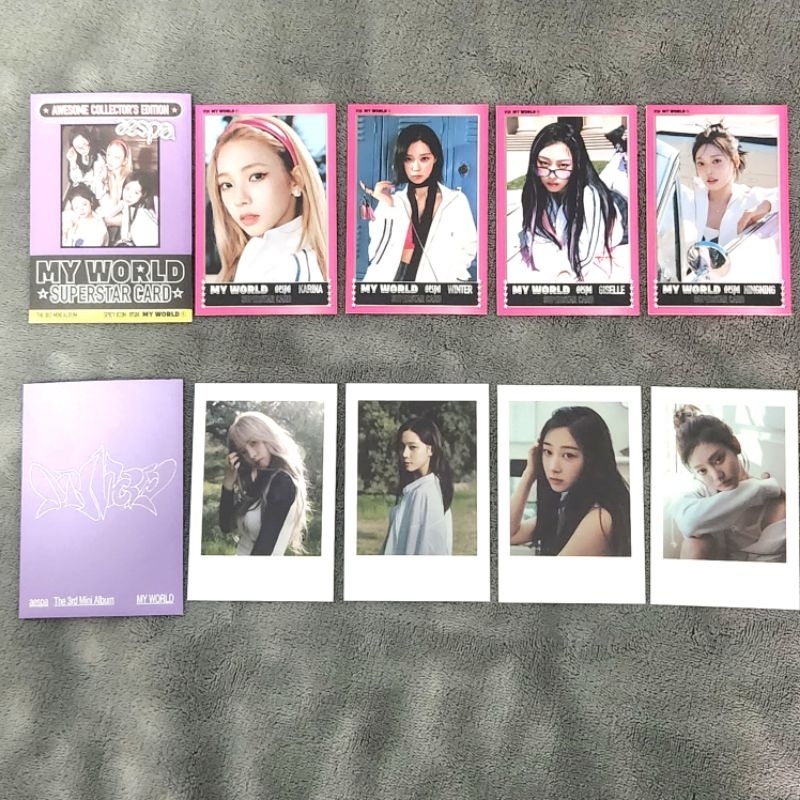 Jual Aespa Character Card Polaroid Official From Album My World