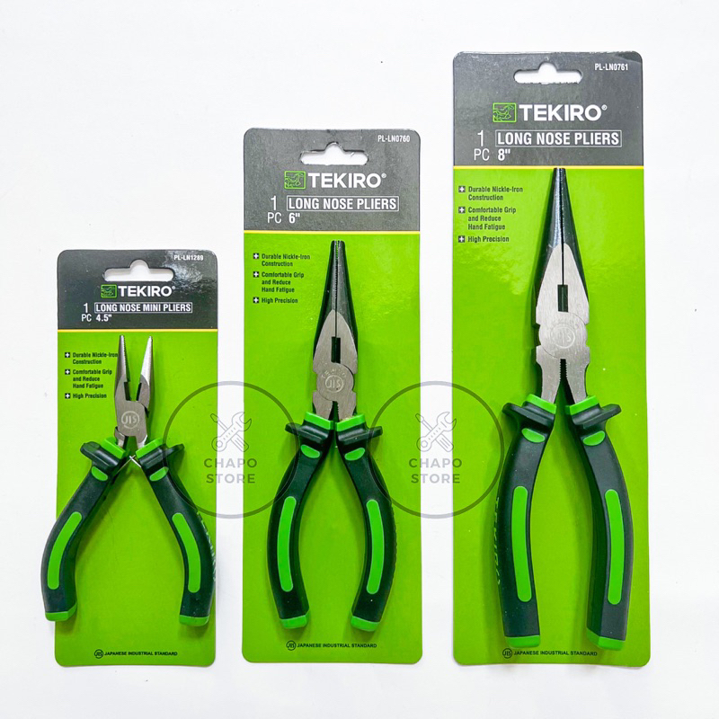 Jual Tekiro tang lancip 4,5 6 8 inch long nose pliers | Shopee Indonesia