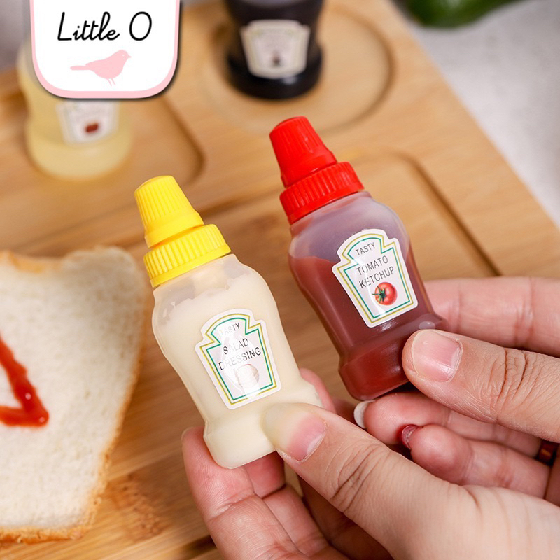 Jual LITTLE O 2in1 4in1 Wadah Botol Saos Mini Cup Kecil Kecap Sauce ...