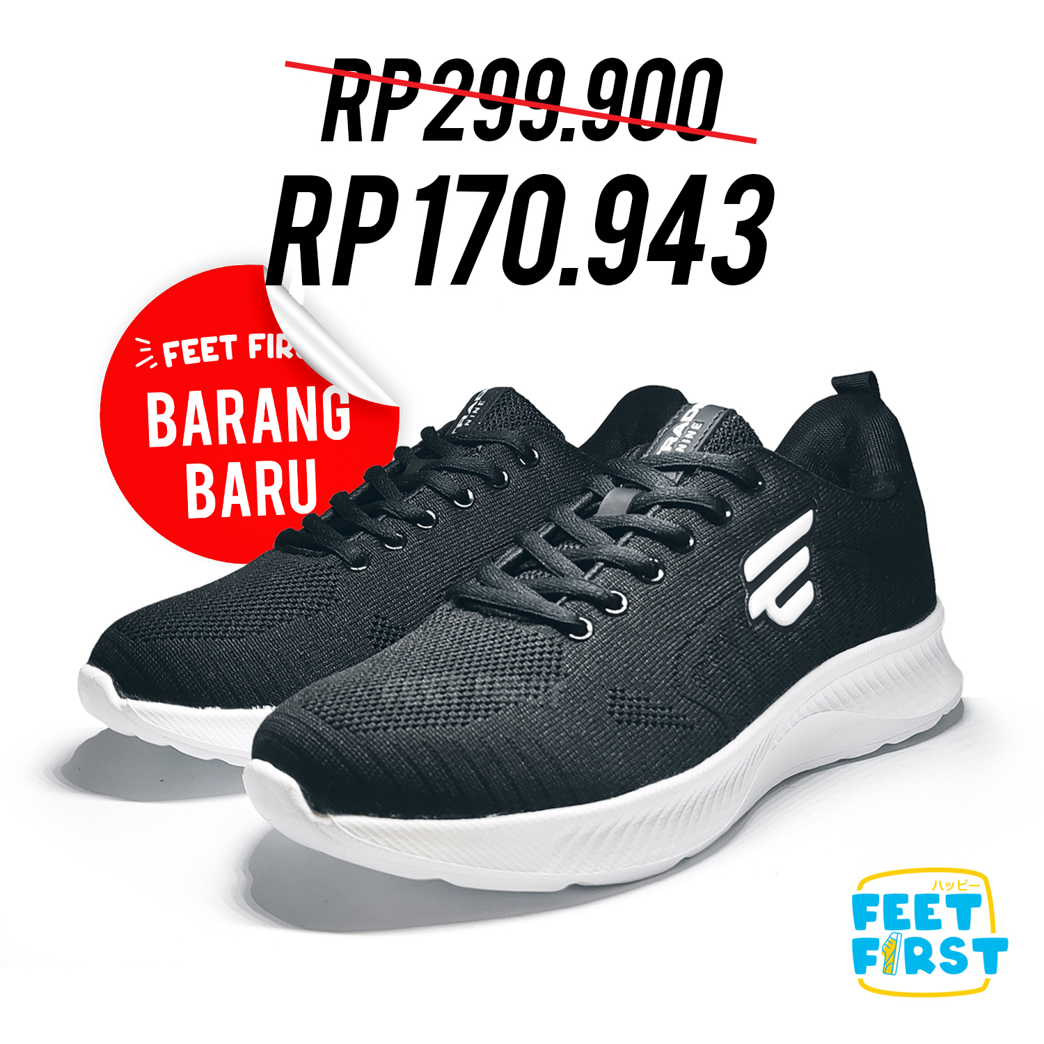 Jual STRADE NINE SEPATU SEKOLAH SNEAKERS ANAK SMP & SMA - ZICHA HITAM ...