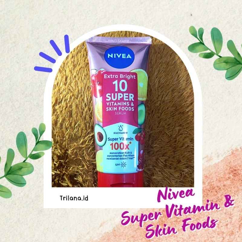 Jual Nivea Extra Bright 10 Super Vitamins & Skin Foods Serum | Nivea ...