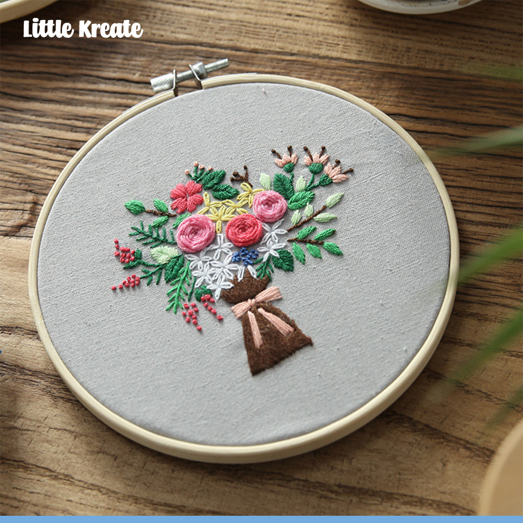 Jual HE#03 DIY Paket Sulam Menyulam / Hand Embroidery Kit / Needle ...