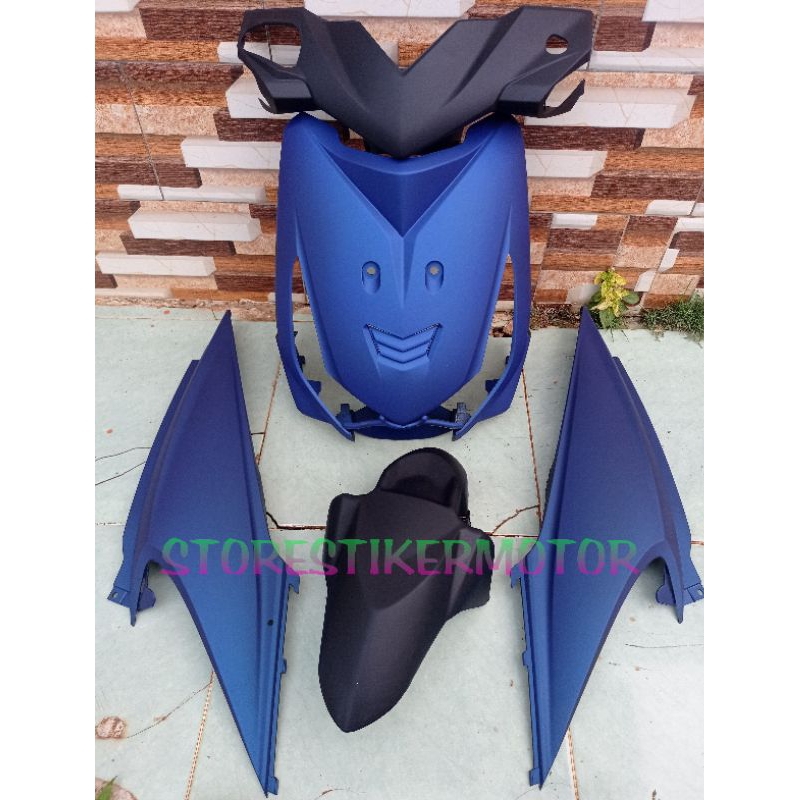 Jual FULL BODY HALUS HONDA BEAT KARBU TAHUN 2008-2009 WARNA HITAM BIRU ...