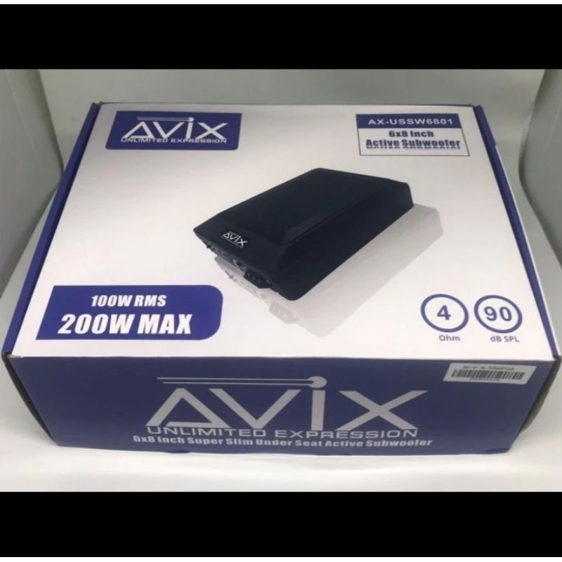 Jual Subwoofer Kolong Avix Aktif 6 x 8 inch AX-USSW6801 KOREA | Shopee ...