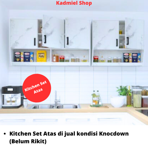 Jual Kitchen Set Minimalis Atas Bstylish Lemari dan Rak Gantung ...