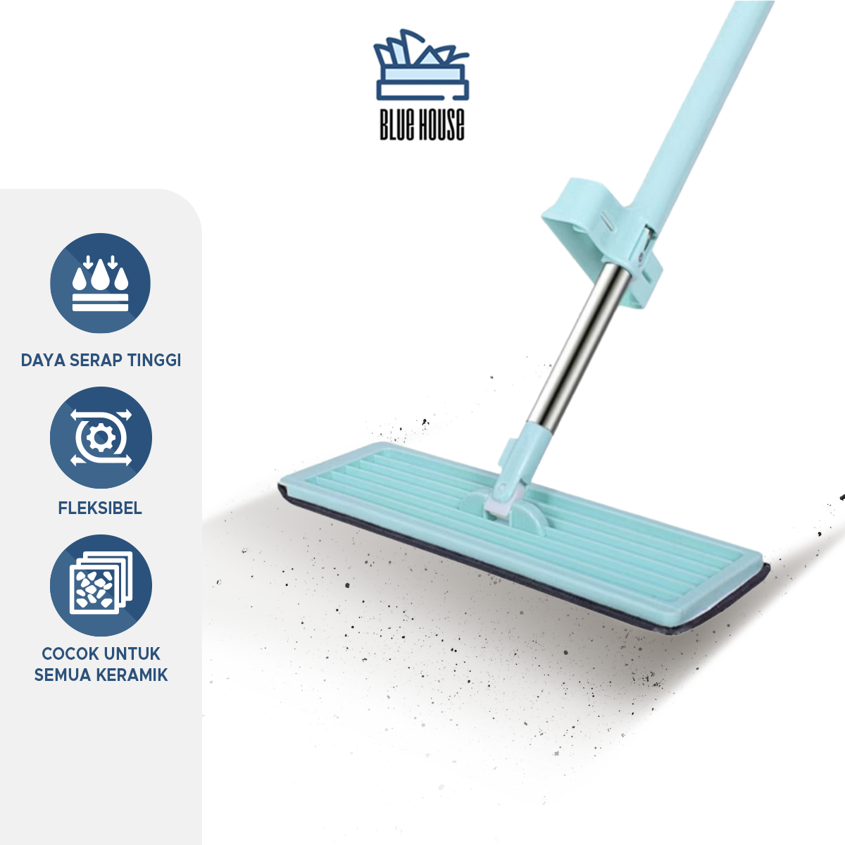 Jual Alat Pel Lantai Tarik Microfiber Ultra Mop Cleanze | Shopee Indonesia