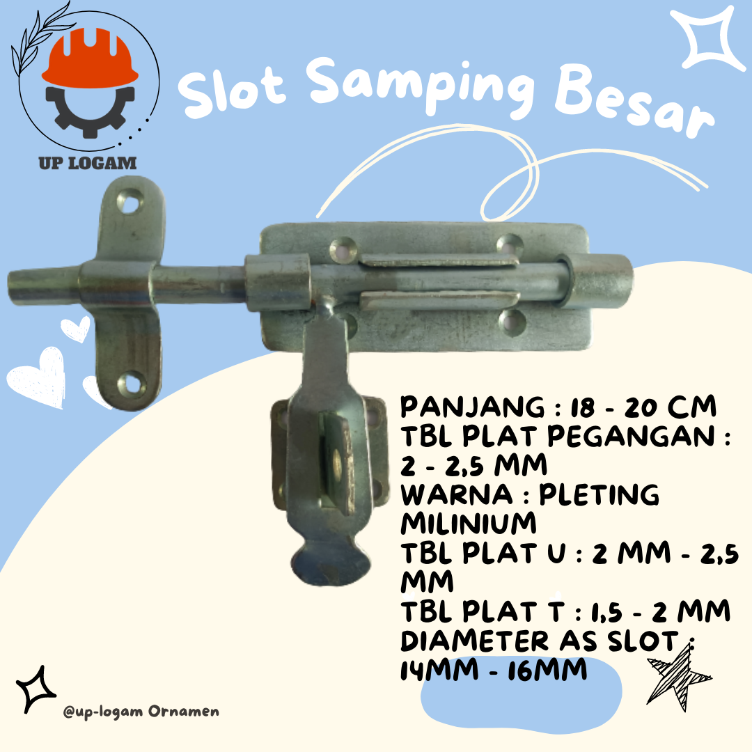 Jual Kunci pintu atau slot samping ukuran besar dan kecil buat garasi ...