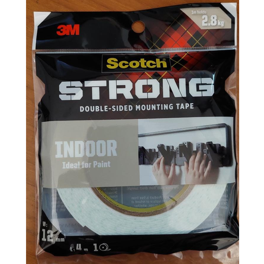 Jual Double Tape Mounting Scotch 12mm x 4M MOUNTING 1/2" ORIGINAL 3M | Shopee Indonesia