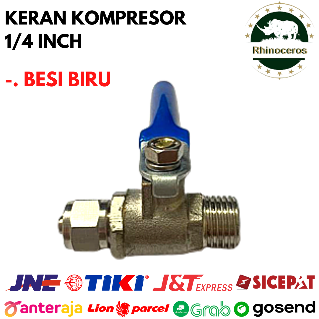 Jual Kran Angin Kompresor Kuningan 1/4Inch Stop Keran Kompresor ...