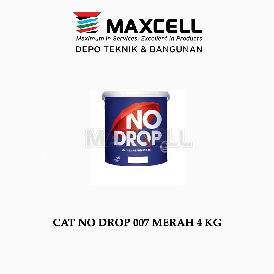 Jual Cat No Drop 007 Merah 4 Kg | Shopee Indonesia