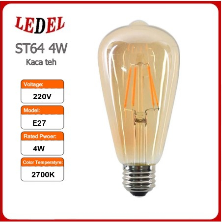 Jual Lampu Cafe / LED bulb lampu edison 2W 4W / lampu filaments vintage ...