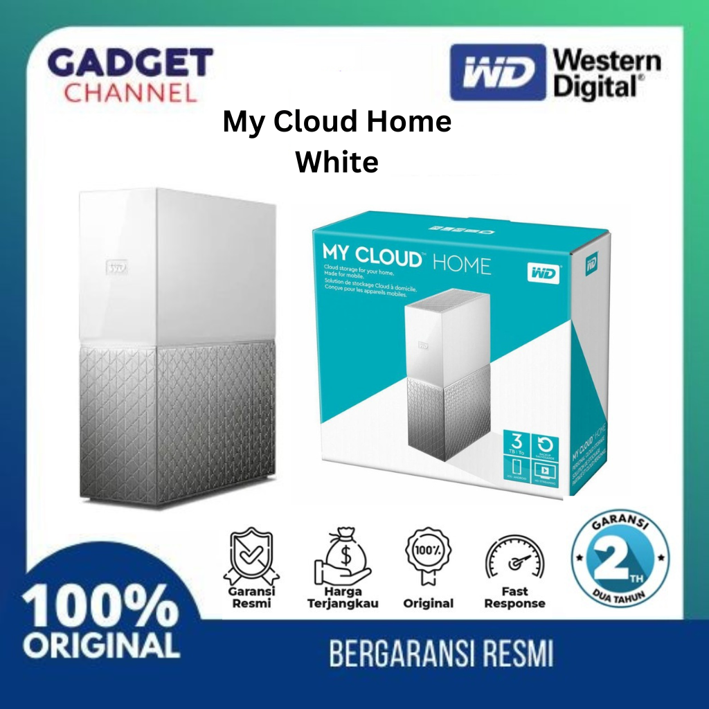 Jual WD My Cloud Home White Hardisk Eksternal - 4TB/6TB/8TB Personal ...