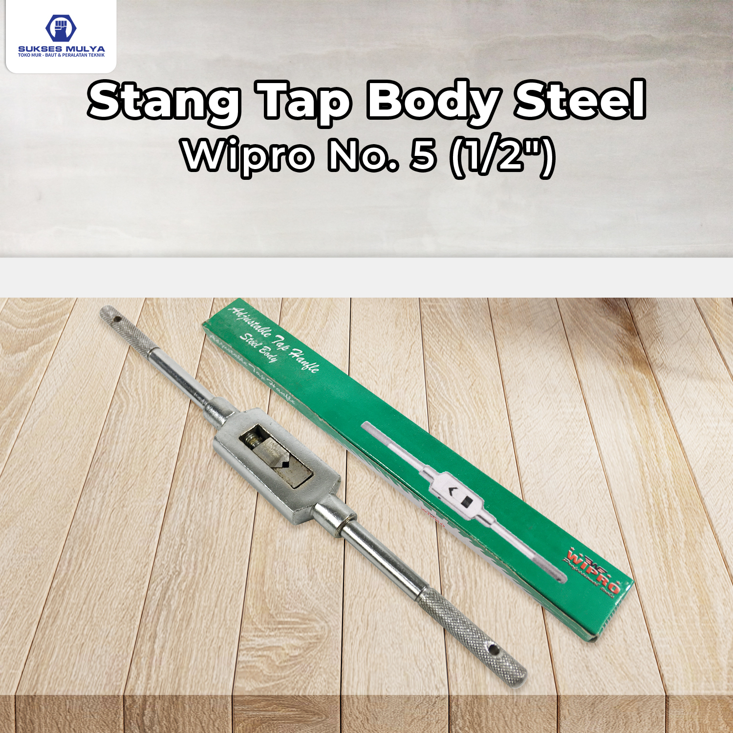 Jual WIPRO Stang Tap 1/2 Stang Hand Tap M3 - M12 Gagang Hand Tap | Shopee Indonesia