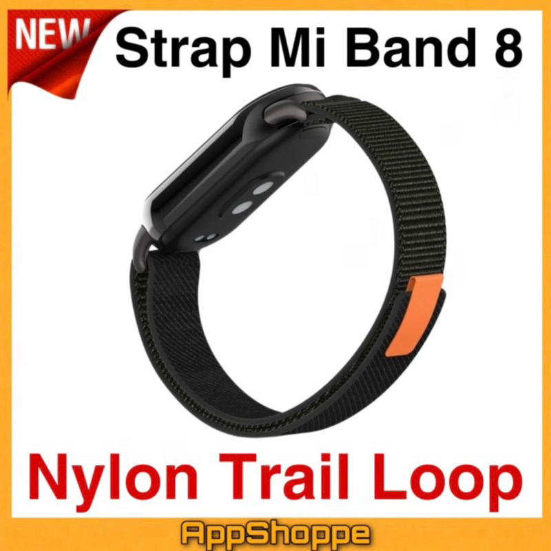 Jual Strap Mi Band 8 Nylon TRAIL LOOP Metal Connector TALI GELANG JAM ...
