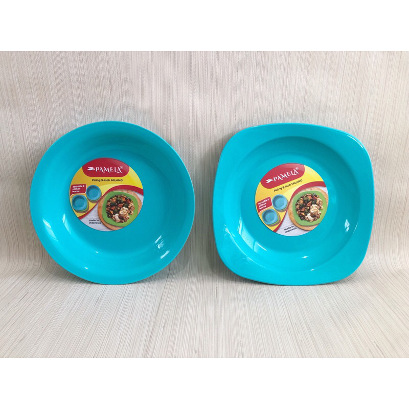 Jual piring plastik bulat 9 inch / piring plastik segi 9 inch / piring ...
