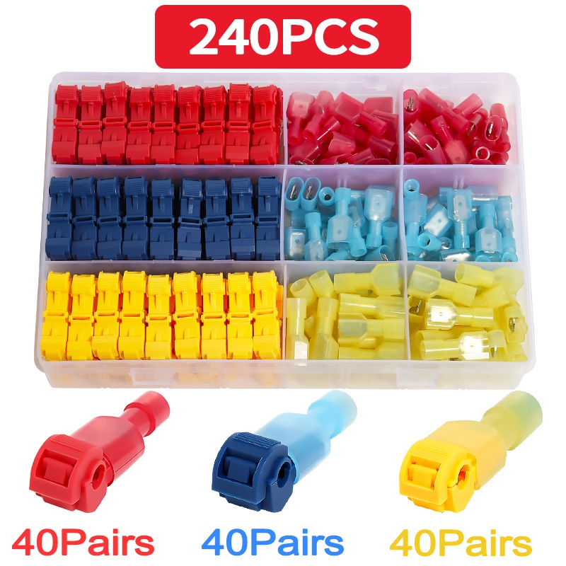 Jual 50PCS konektor kabel T jumper T-Tap connector terminal lock quick ...