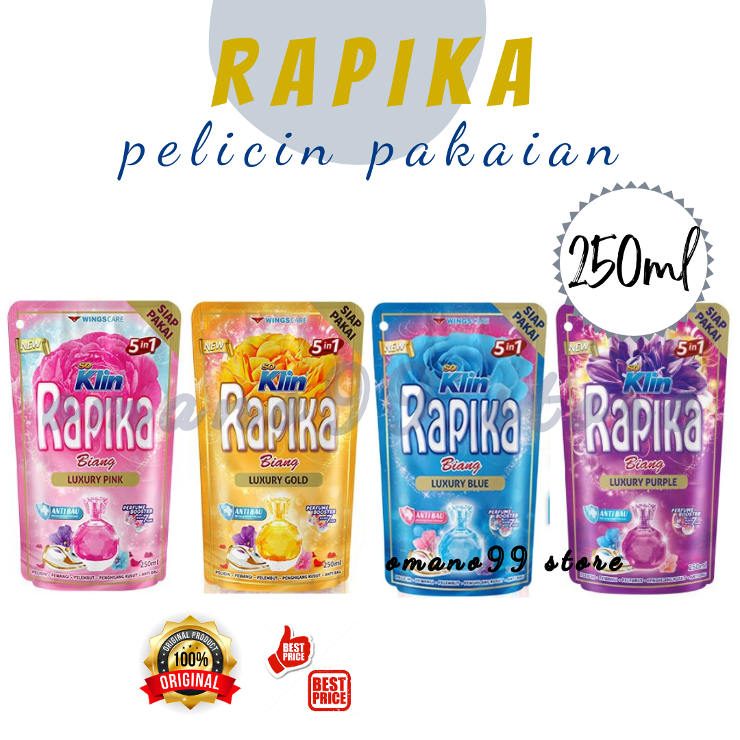 Jual Rapika Biang Refill Pewangi Pakaian 250ML All Varian | Shopee ...