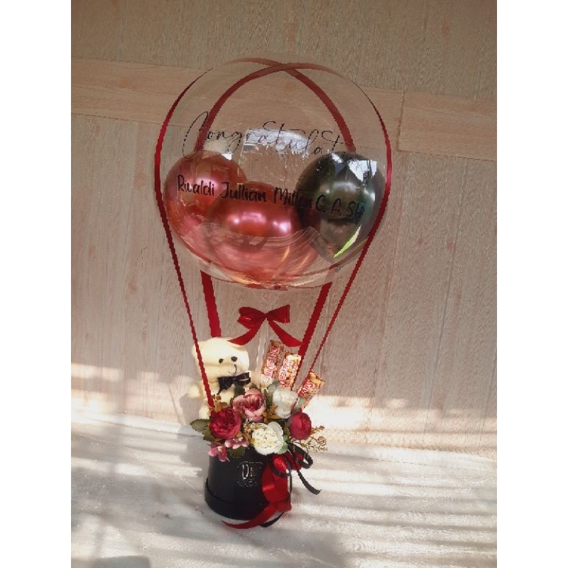 Jual Buket balon coklat bear bunga/buket balon wisuda/buket bunga/buket ...