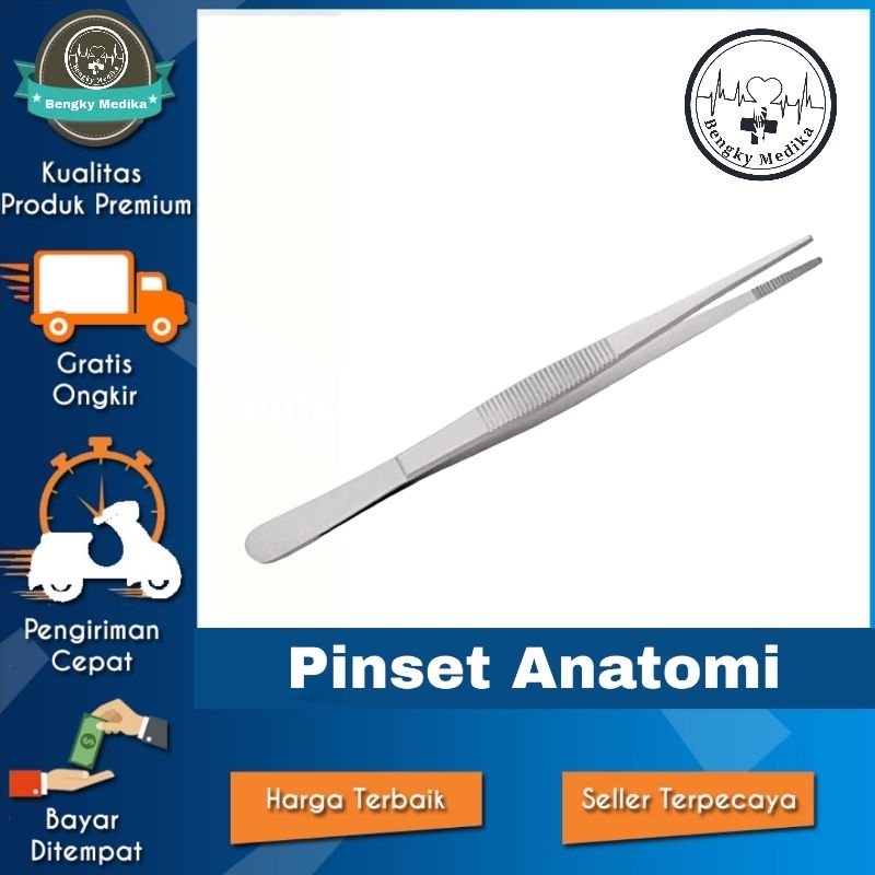 Jual Pinset Anatomis 14Cm Pinset Anatomi Medis 14cm Thumb Dressing ...