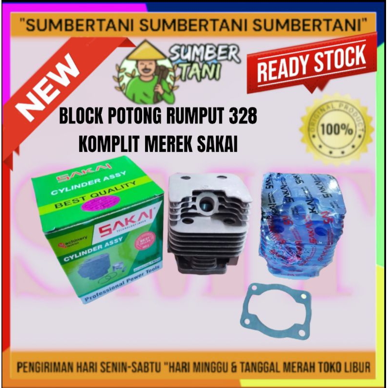 Jual SILINDER BLOK SET / CYLINDER BLOCK ASSY MESIN POTONG RUMPUT 328 ( Original Sakai bukan ...