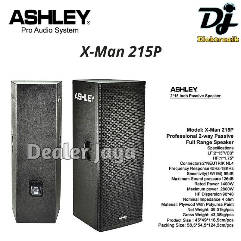 Jual Speaker Pasif Ashley X MAN 215 P / X MAN 215P / XMAN 215 P - 15 inch | Shopee Indonesia