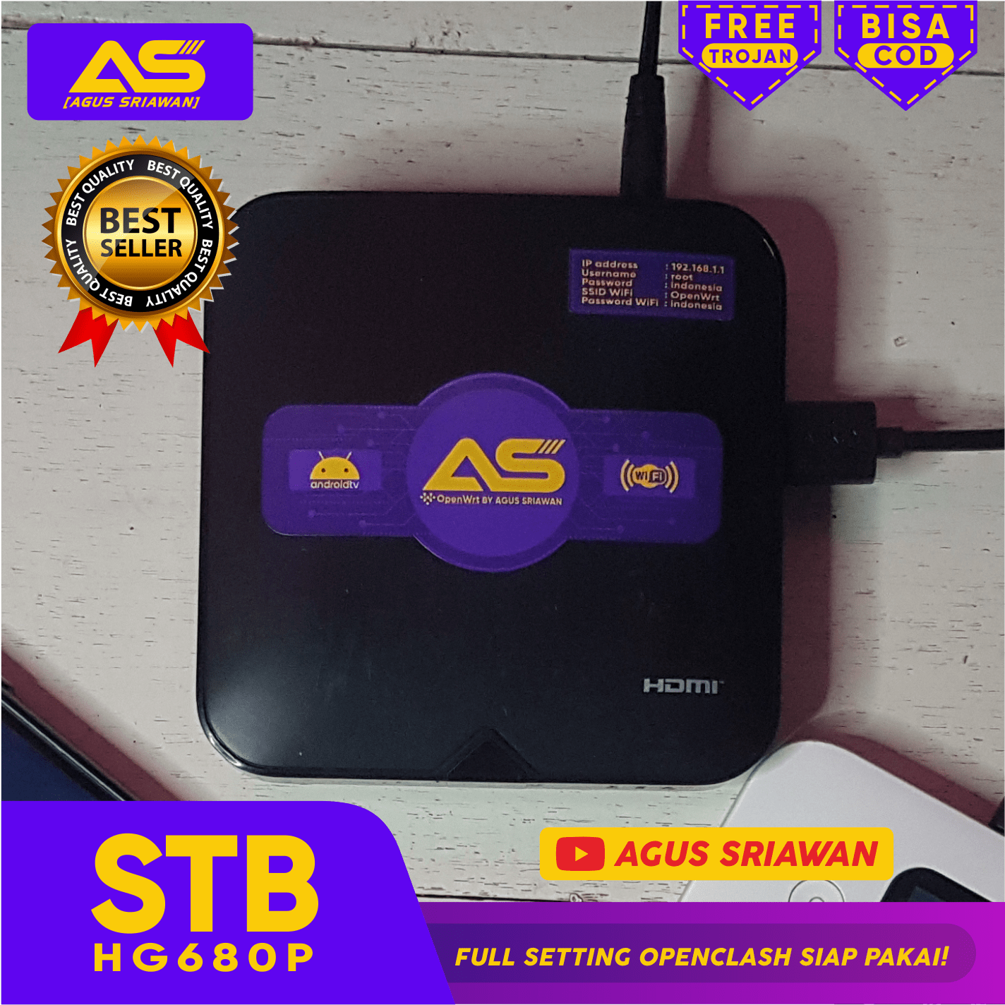Jual STB OPENWRT TERSEDIA OPENCLASH FULL SETTING | Shopee Indonesia
