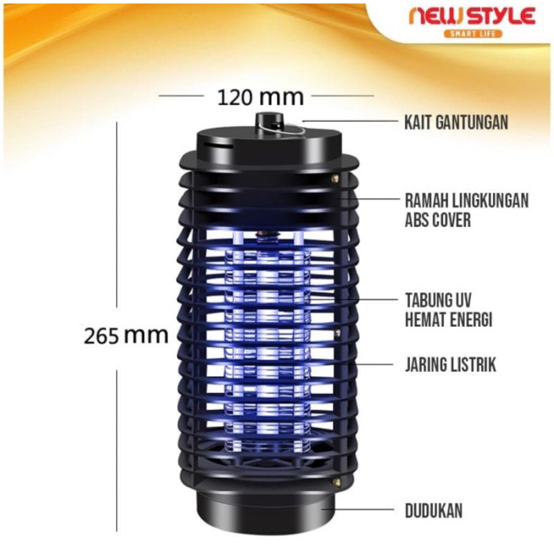 Jual Angola Mosquito Killer Lampu B10 LED Perangkap Pembasmi Nyamuk ...