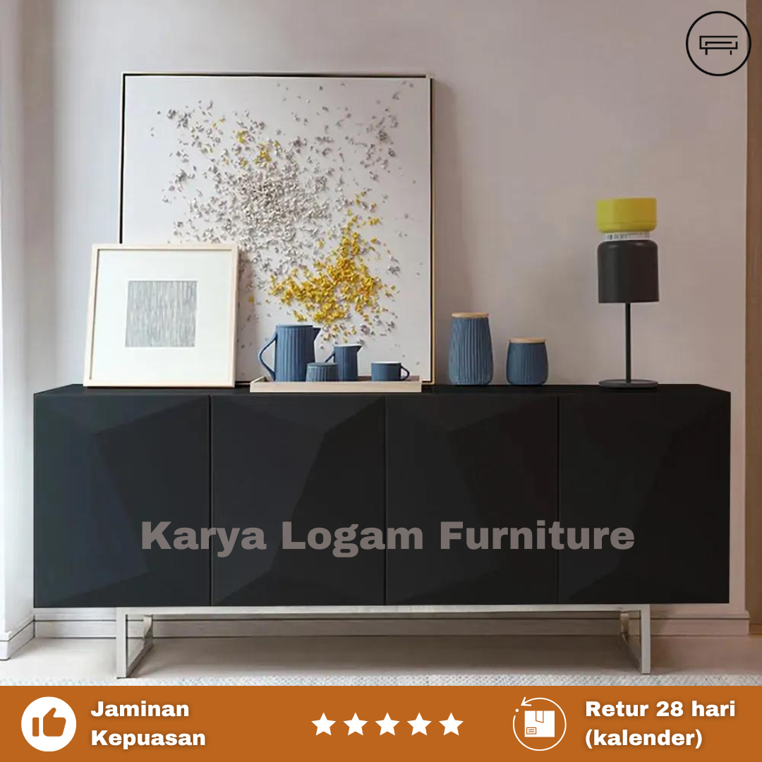 Jual Lemari Buffet Minimalis - Buffet Kabinet Modern Kaki Stainless dan ...