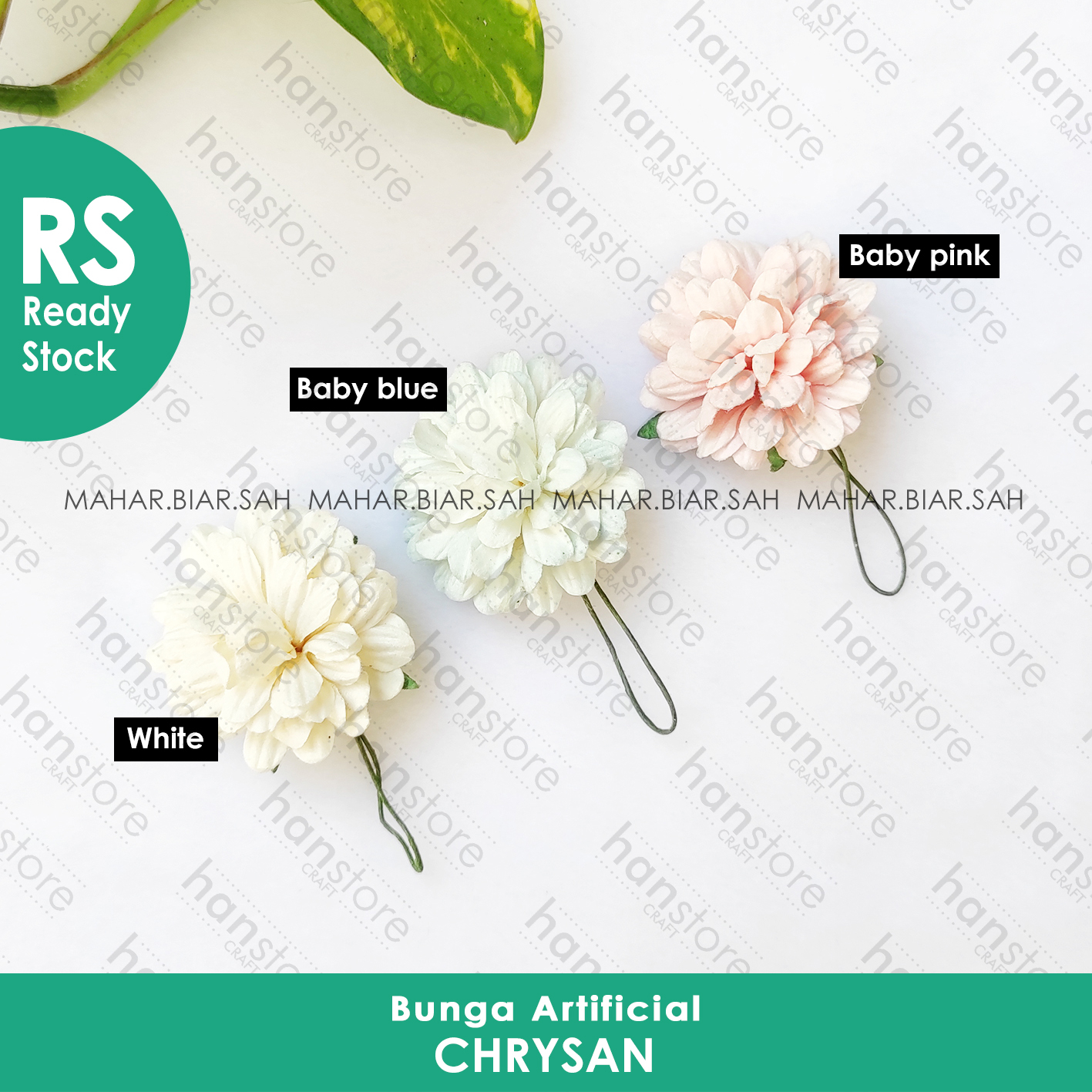 Jual RS ± 3 cm Chrysan Paper Flower / Bunga Artificial / Bunga Palsu ...
