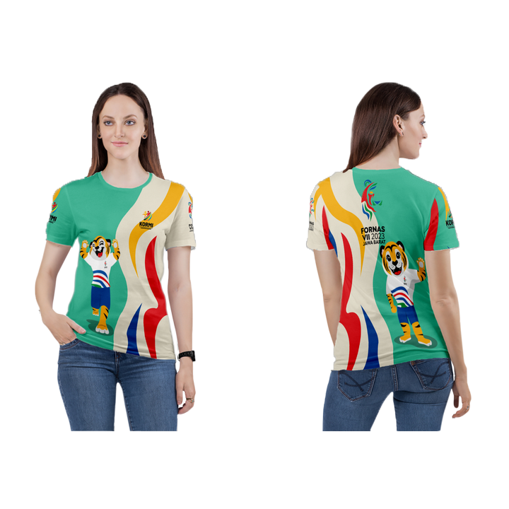 Jual Kaos Baju Jersey Wanita Fornas VII Jawa Barat 2023 3D Fullprinting ...