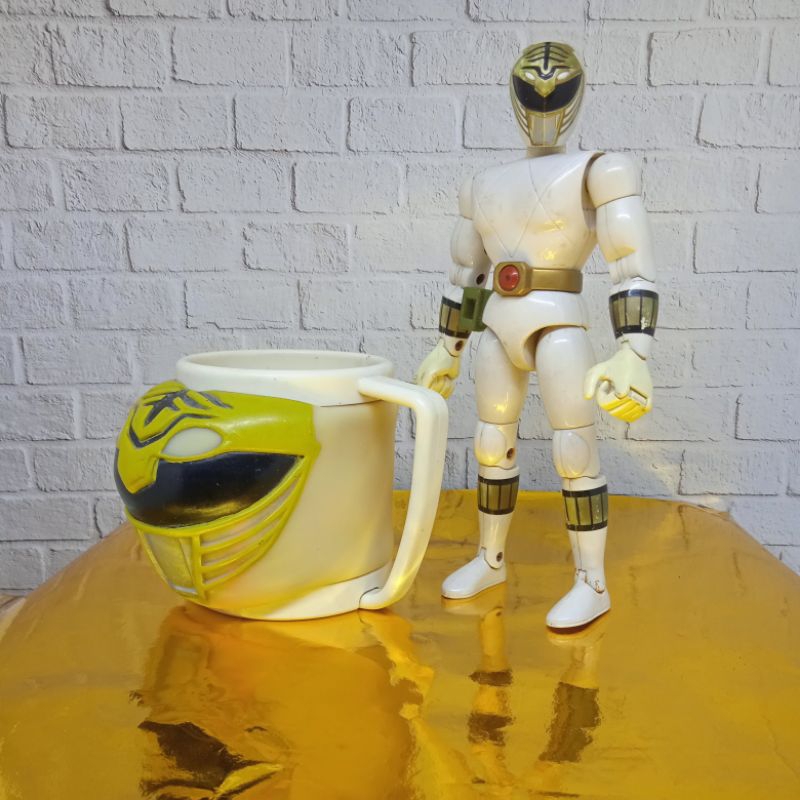 Jual Action Figure Power Ranger the movie white Ranger set Mug Bandai ...