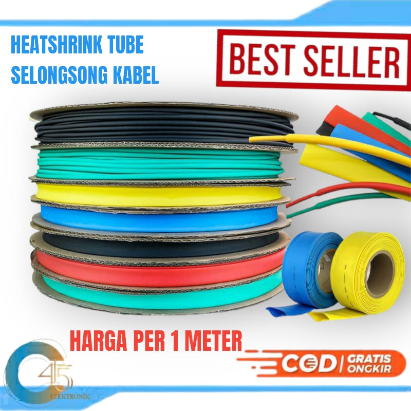 Jual Selongsong Kabel Bakar Heatshrink Tube Heat Shrink Tubing @1METER | Shopee Indonesia
