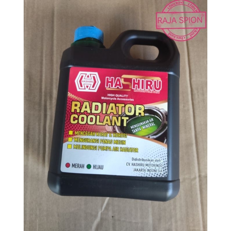 Jual Air radiator coolant hijau merah biru/air radiator hashiru/air ...