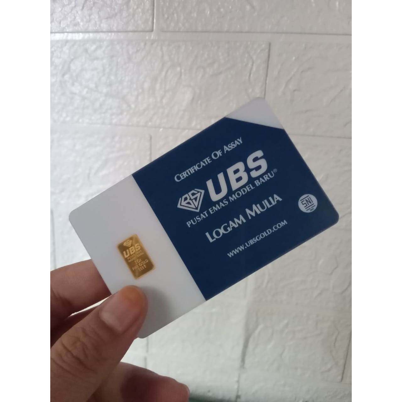 Jual UBS 1 gram Gold Bar Reguler Series Logam Mulia 24Karat Termurah ...